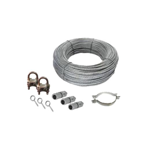 Total Ground Kit de Retenida para sujeción de Mástil de Hasta 6 metros ...