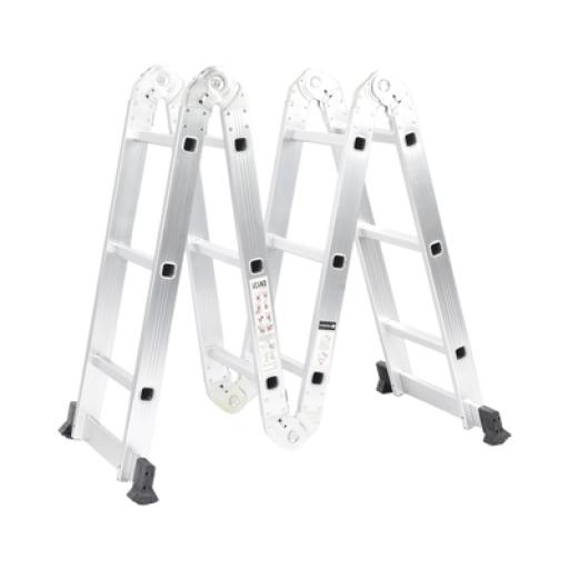 Precision Escalera Multiposiciones de Aluminio de 3.52 Metros, Soporta ...