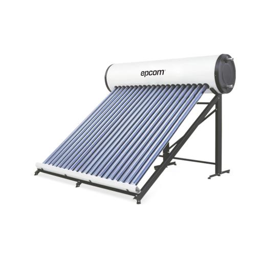 Epcom Bóiler Solar de 180L, Baja Presión con 18 Tubos de Vacío de Mayor Resistencia y ...